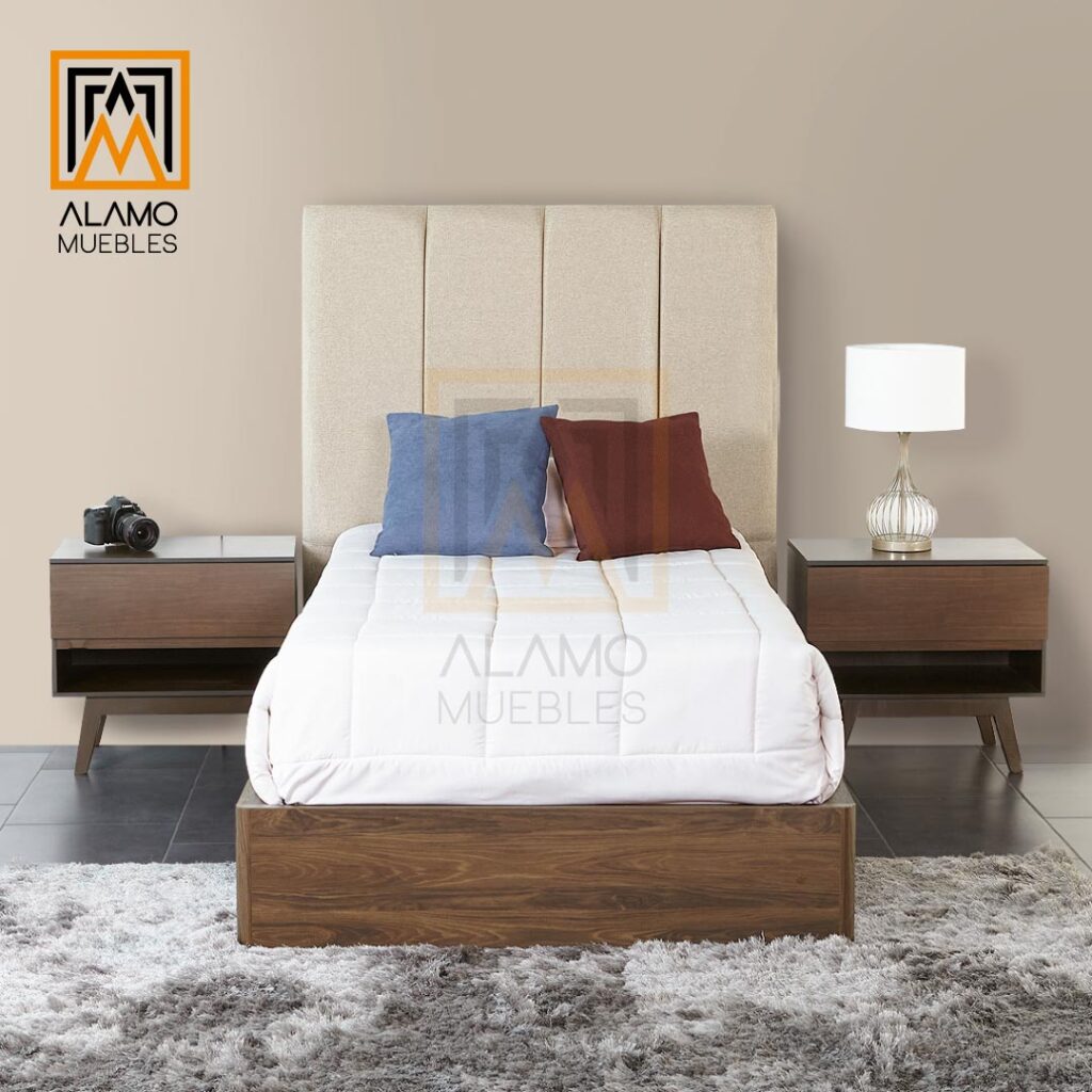 Litera KIT Blanco/Nogal | Alamo Muebles
